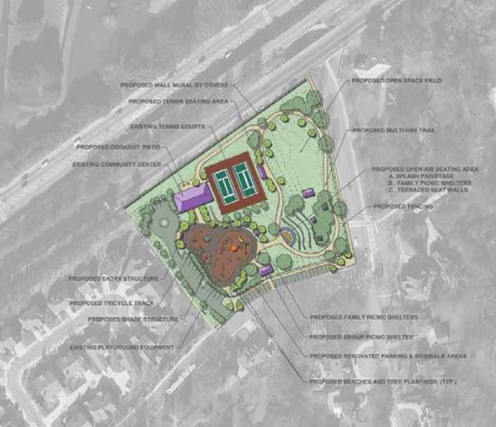 Construction underway on tricycle track at Brookhaven's Ashford Park ...