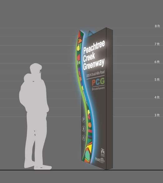 Logo, signage for Brookhaven’s Peachtree Creek Greenway unveiled ...