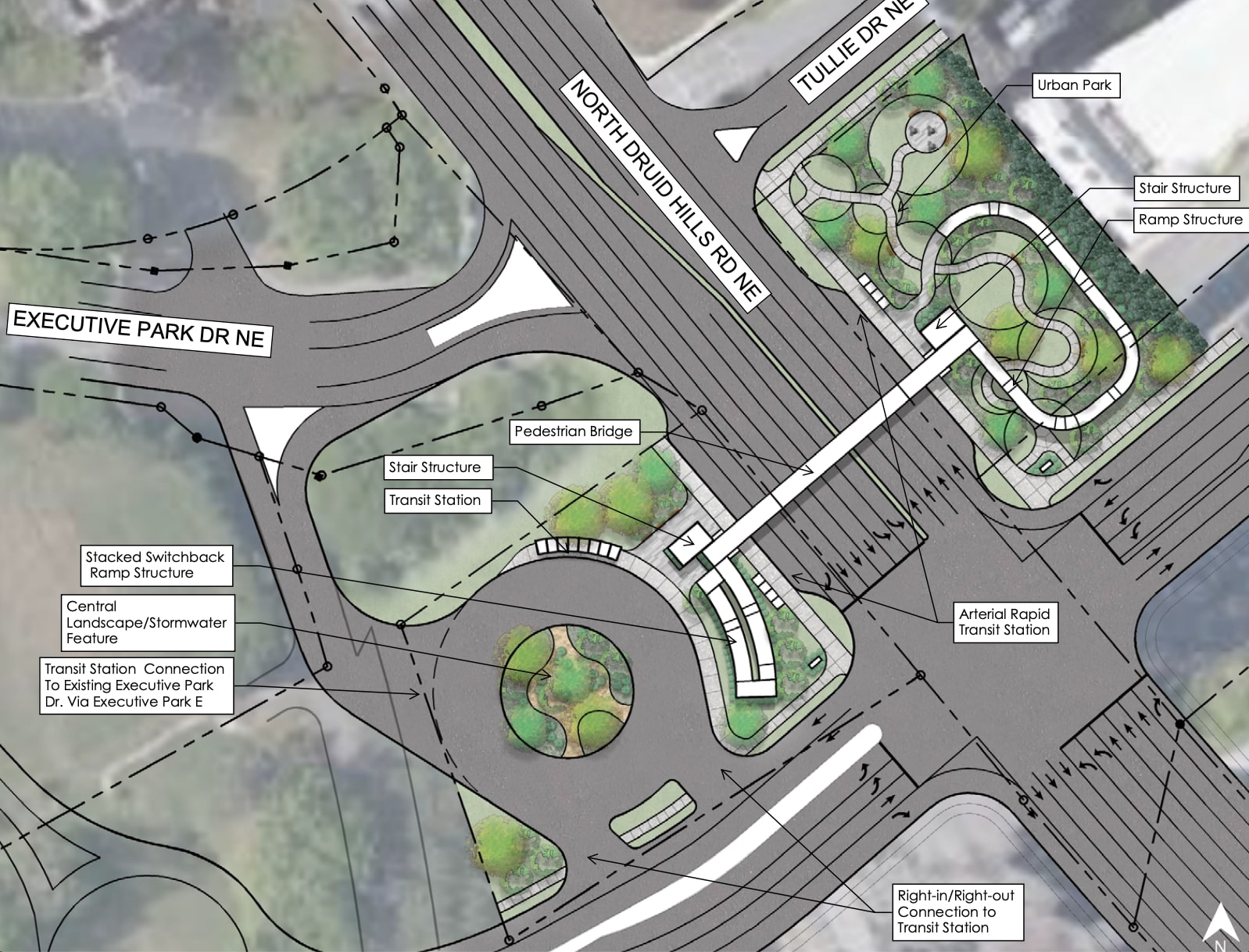 Brookhaven unveils pedestrian bridge design for North Druid Hills ...