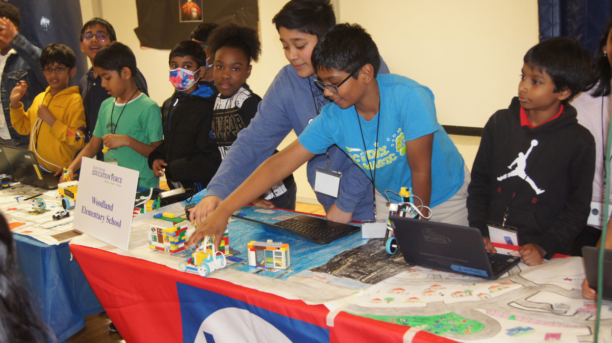 Students, sponsors exhibit at North Springs High STEAM Showcase - Rough ...