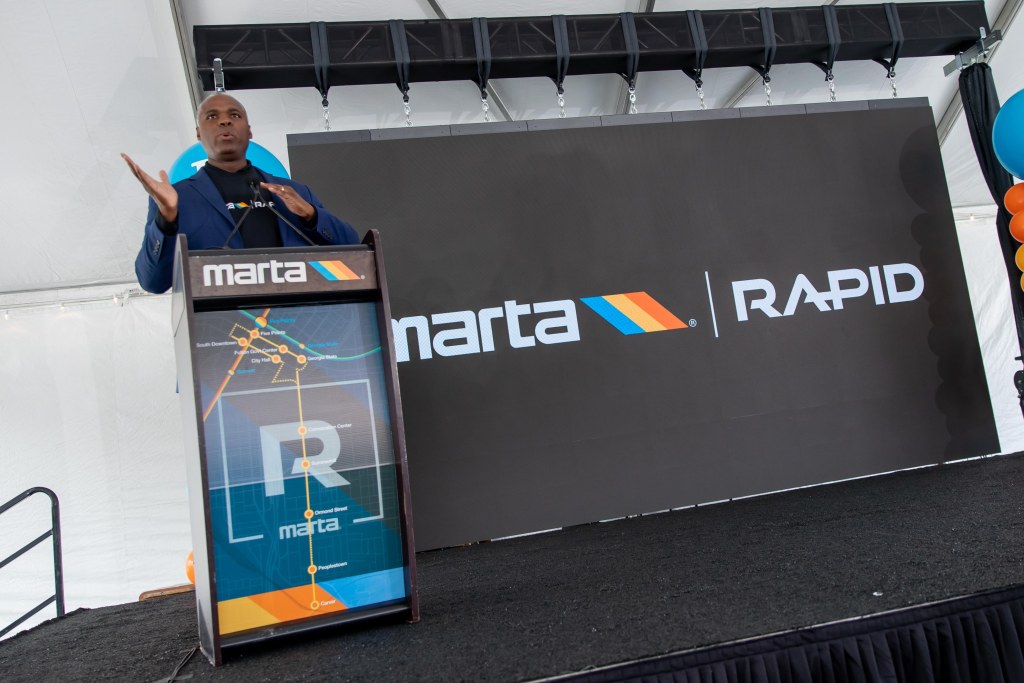 MARTA breaks ground on region's first bus rapid transit line - Rough ...