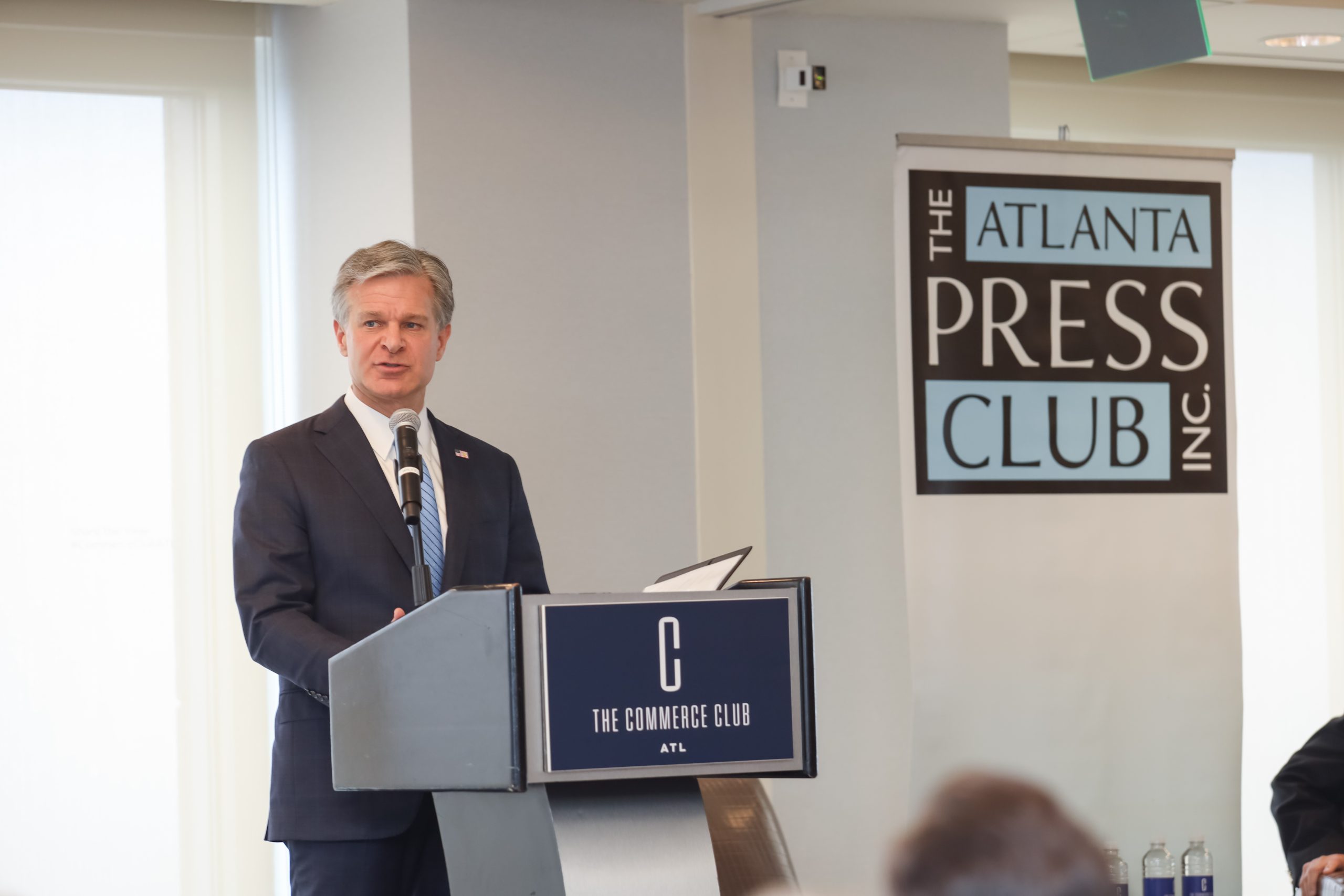 FBI Director Christopher Wray speaks to Atlanta audience - Rough Draft ...
