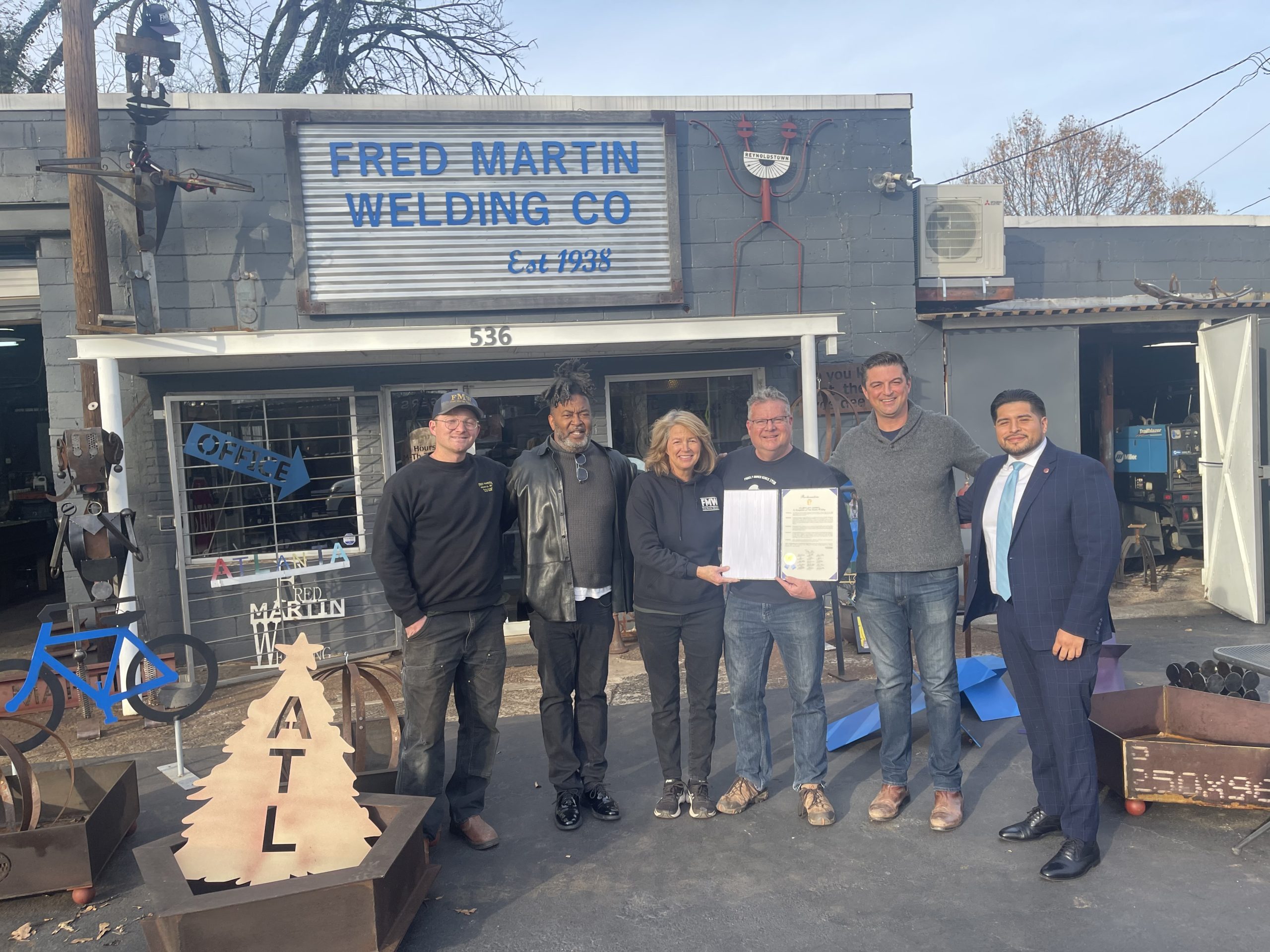 Fred Martin Welding honored for 85 years of service in Old Fourth Ward ...