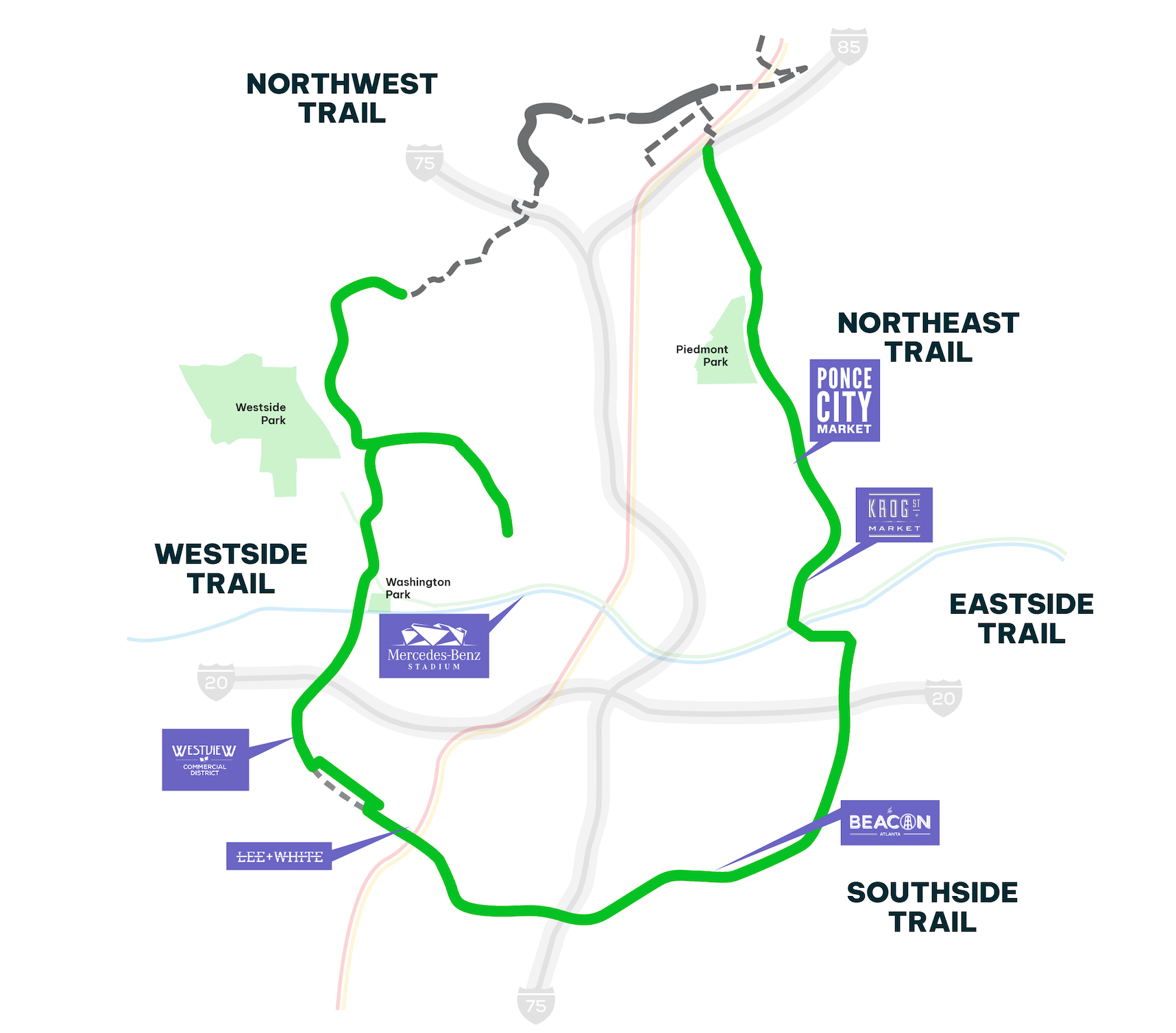 17.9 miles of BeltLine trail to be completed in time for 2026 World Cup ...