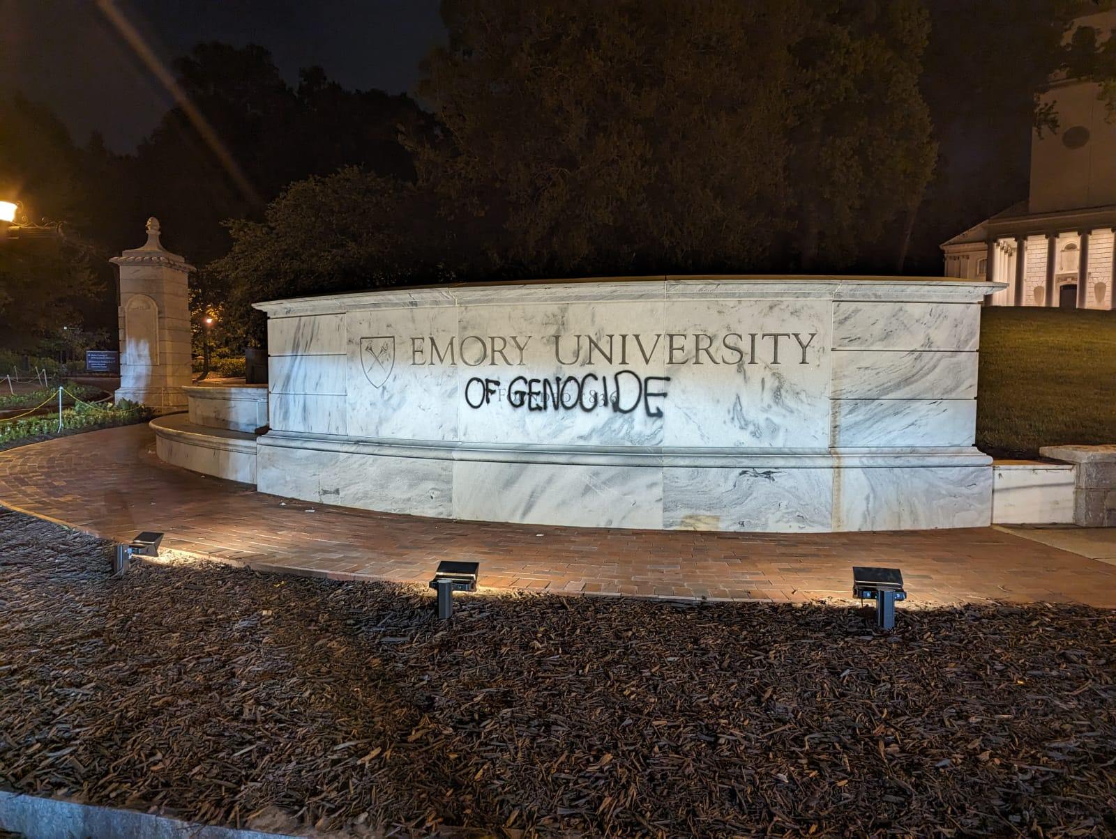 Update: Some Emory University students fearful after vandalism, hateful ...