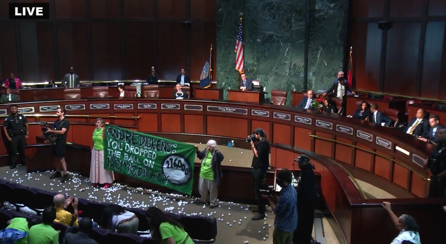 Activists demand referendum on Atlanta's Cop City project - Rough Draft ...