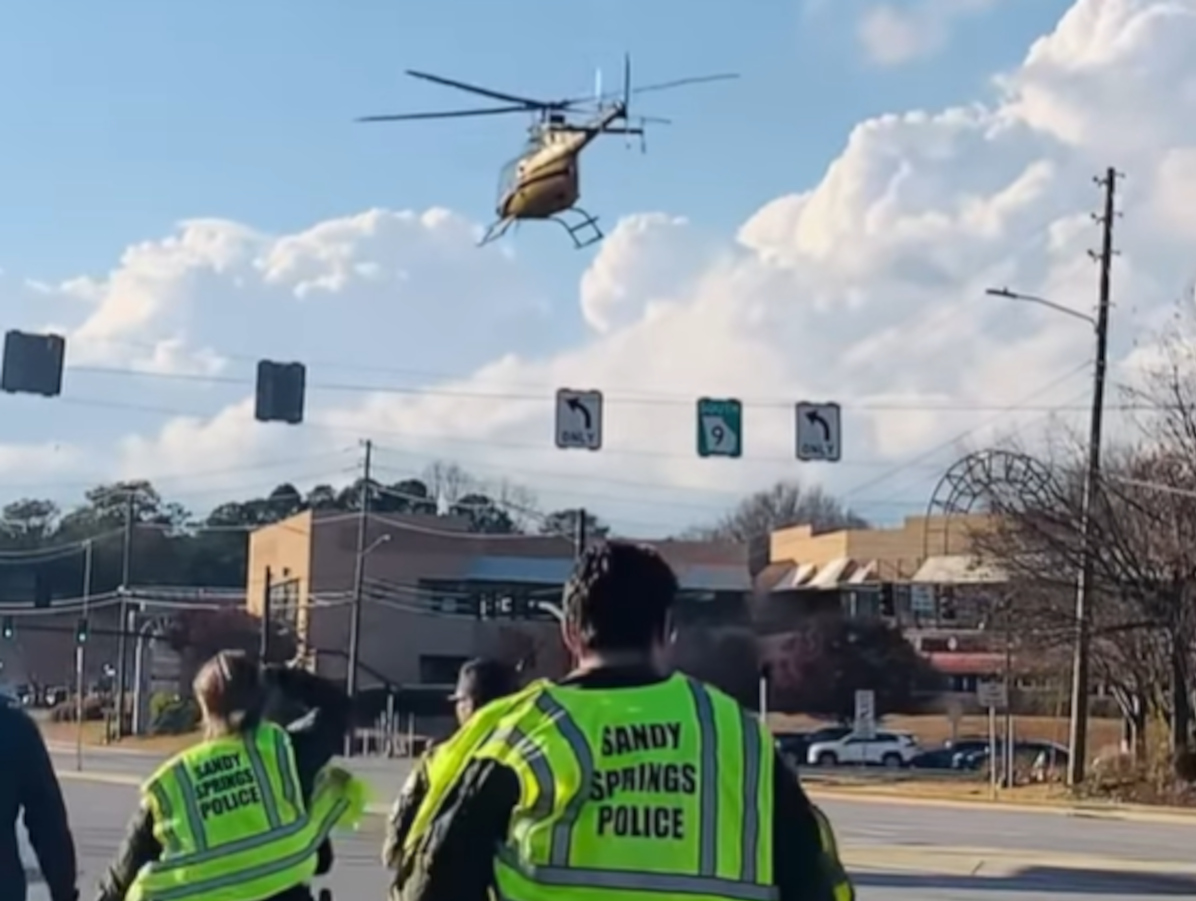 Sandy Springs PD assists in K9 officer's helicopter transport - Rough ...