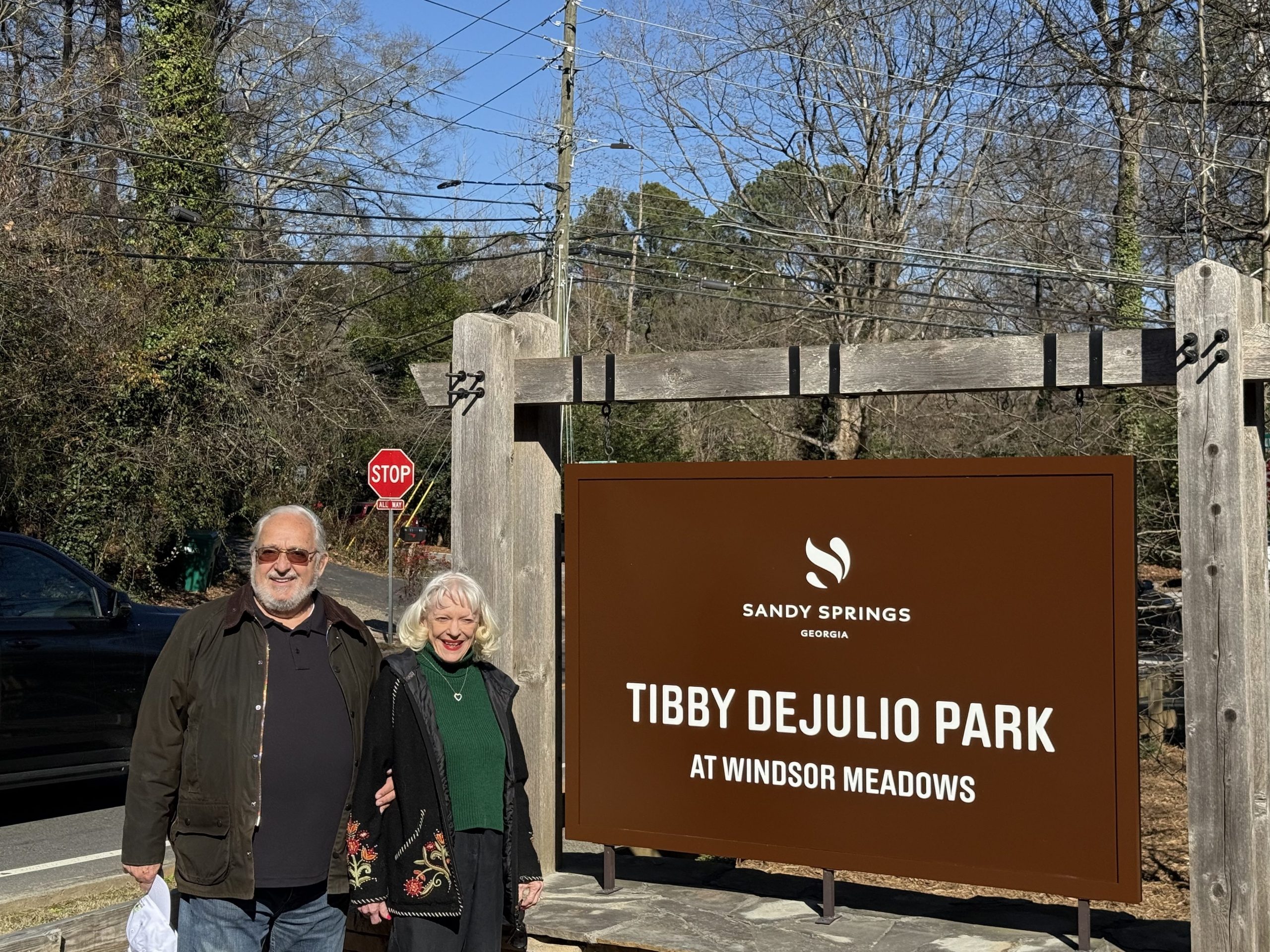Tibby DeJulio Park sign in Sandy Springs unveiled - Rough Draft Atlanta